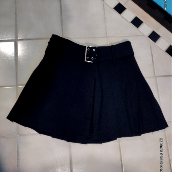Moda International | Skirts | Like New Black Pleated Wrap Skirt | Poshmark